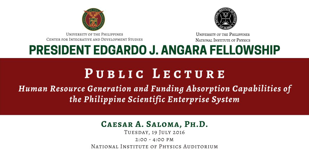 Public Lecture: Human Resource Generation and Funding Absorption ...