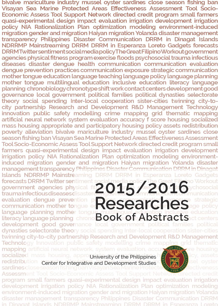 UP CIDS releases “Book of Abstracts” for 2015-2016 Researches - UP ...