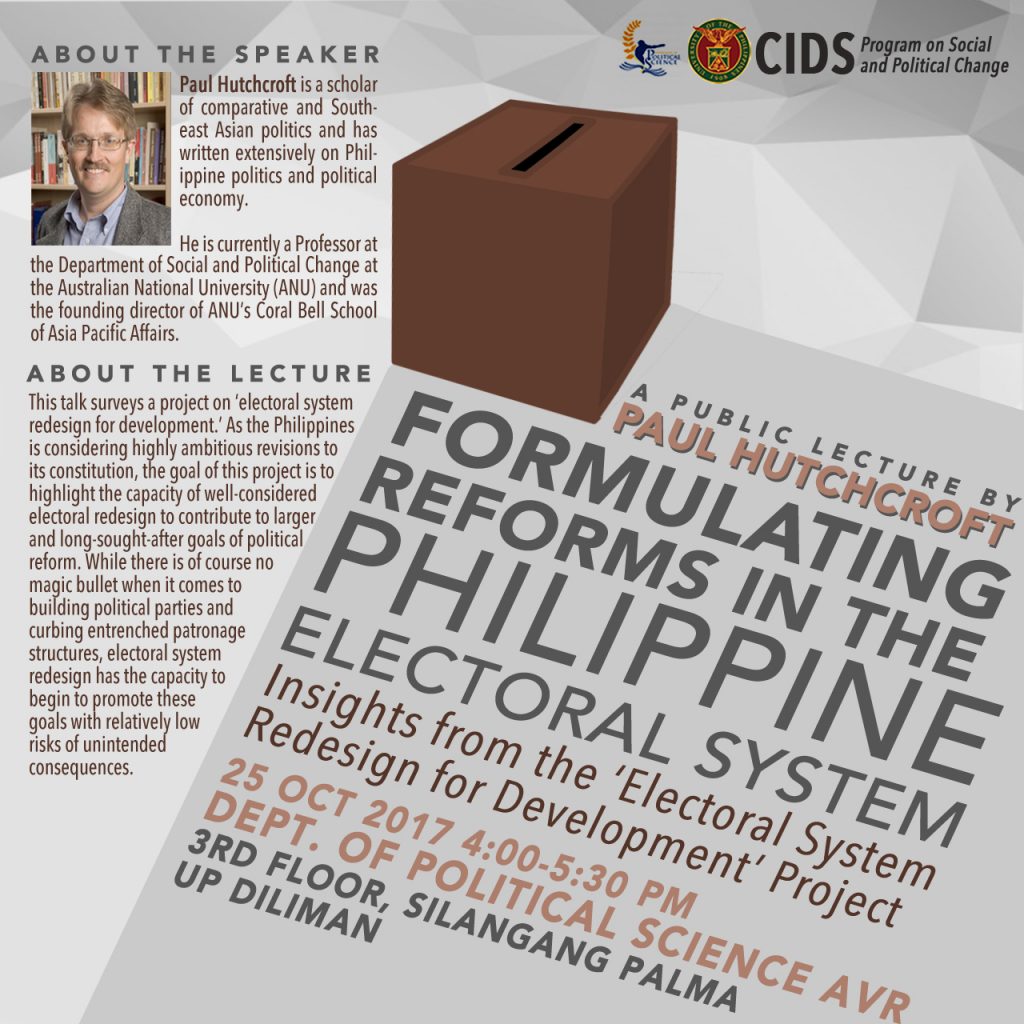Formulating Reforms in the Philippine Electoral System: A Public ...