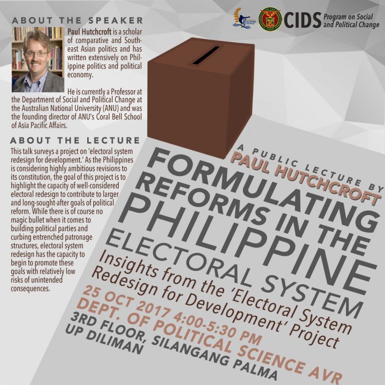 Formulating Reforms in the Philippine Electoral System: A Public ...