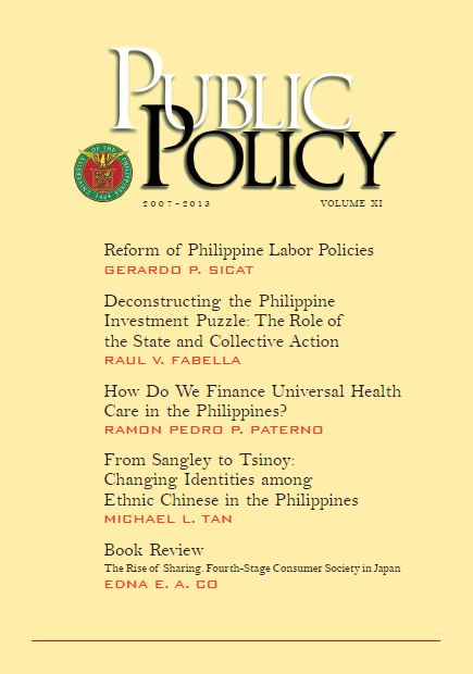 Public Policy Journal Volume 11 - UP Center for Integrative and ...