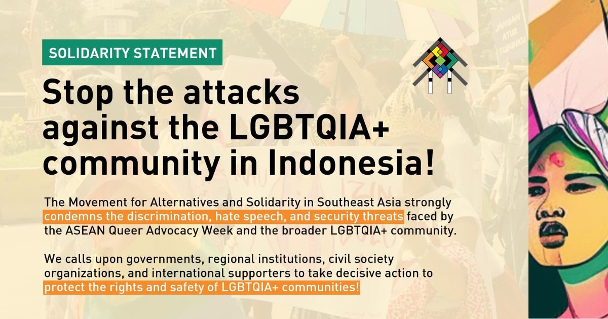 Stop the attacks against the LGBTQIA+ community in Indonesia: MASSA ...