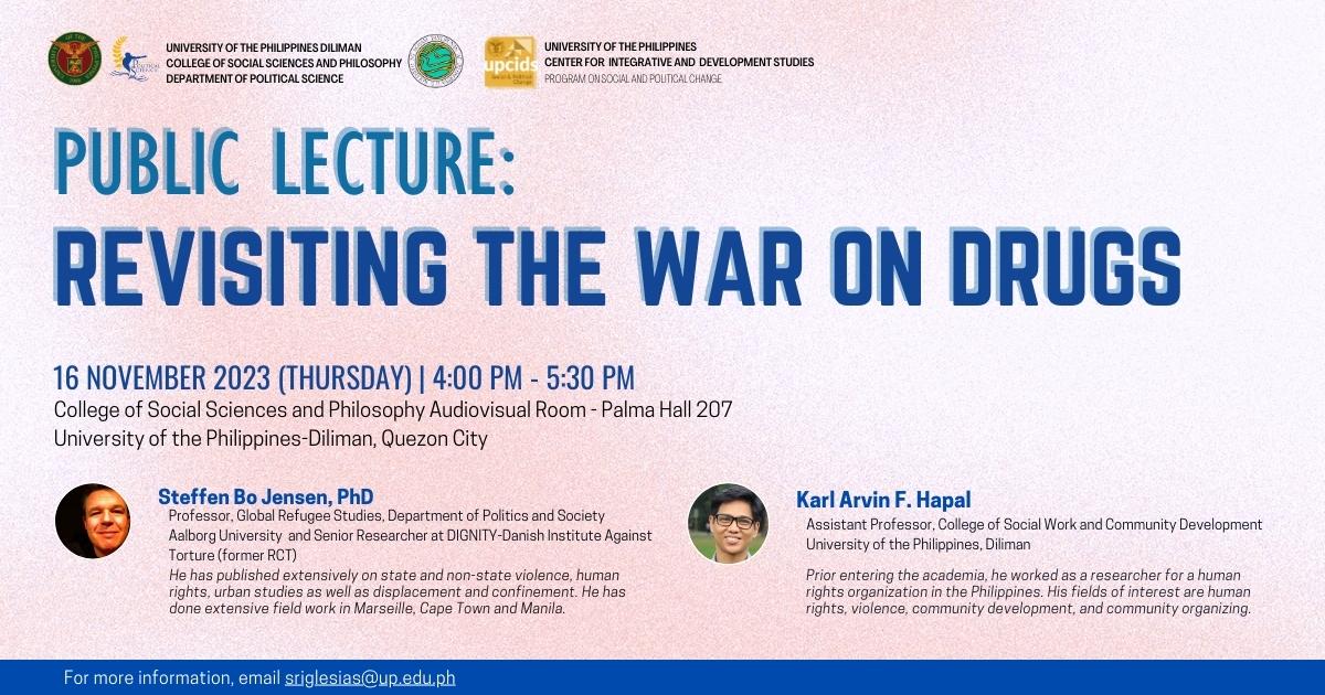 Revisiting the War on Drugs: A Public Lecture