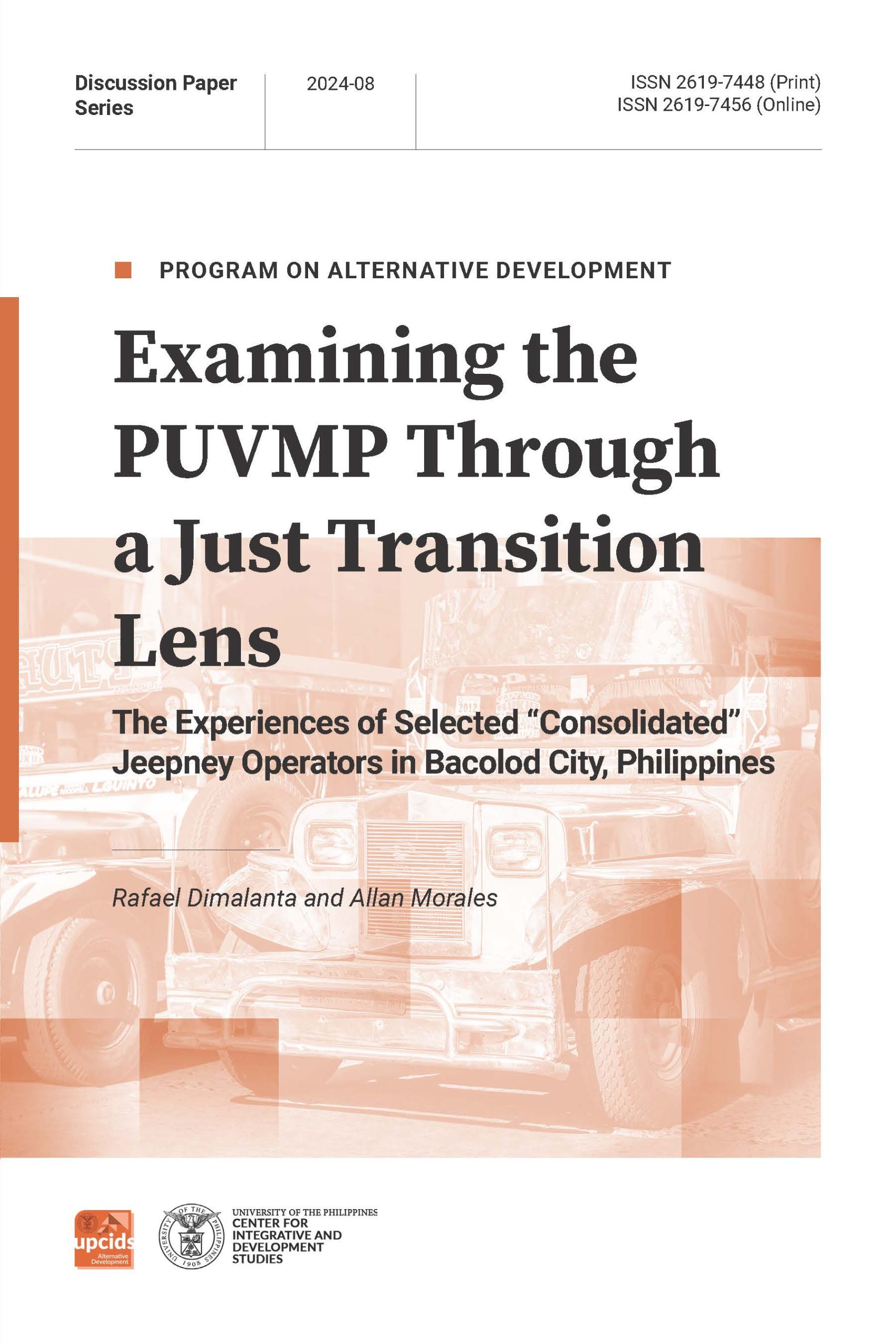 Examining the PUVMP Through a Just Transition Lens: The Experiences of ...