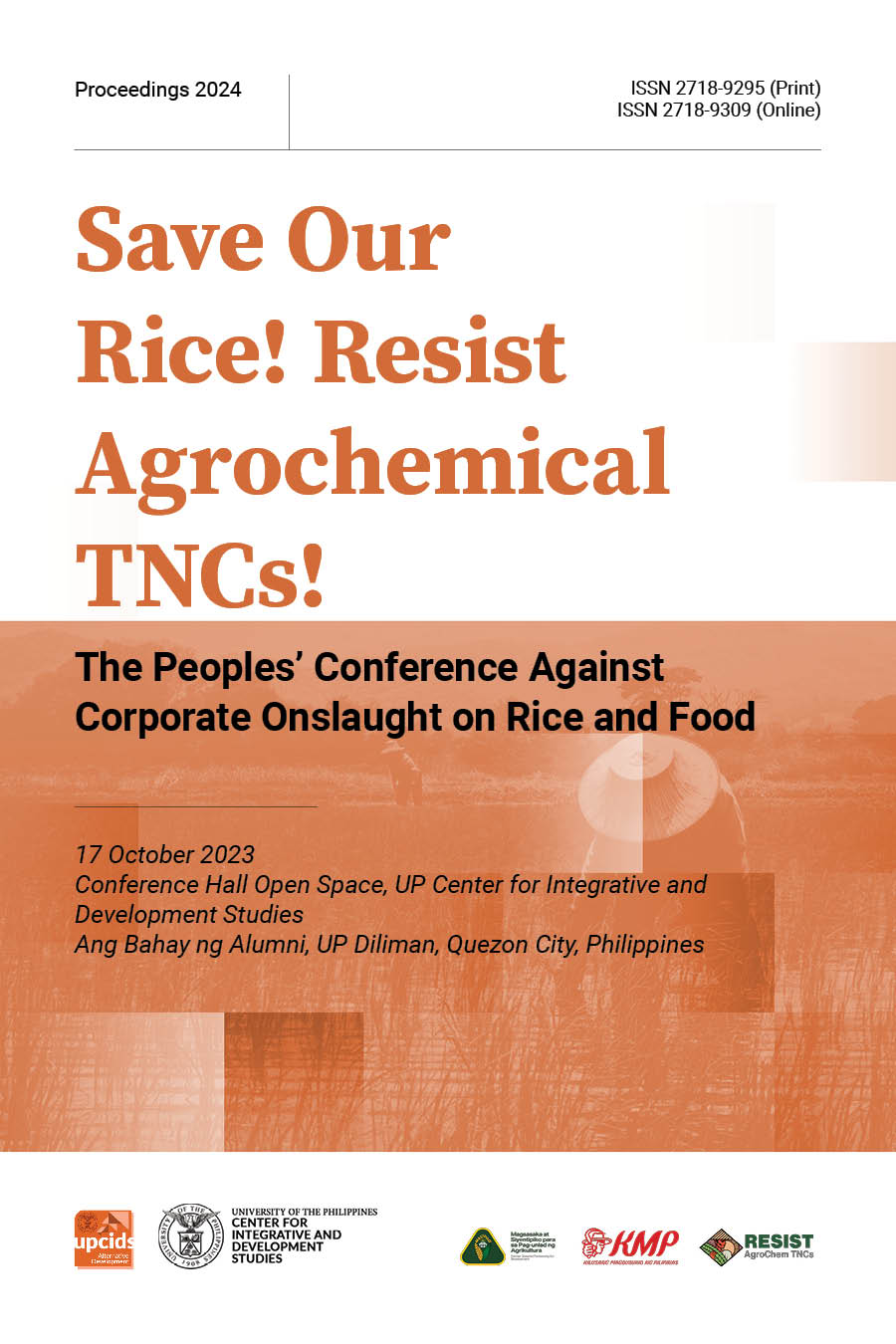 Save Our Rice! Resist Agrochemical TNCs! The Peoples’ Conference ...