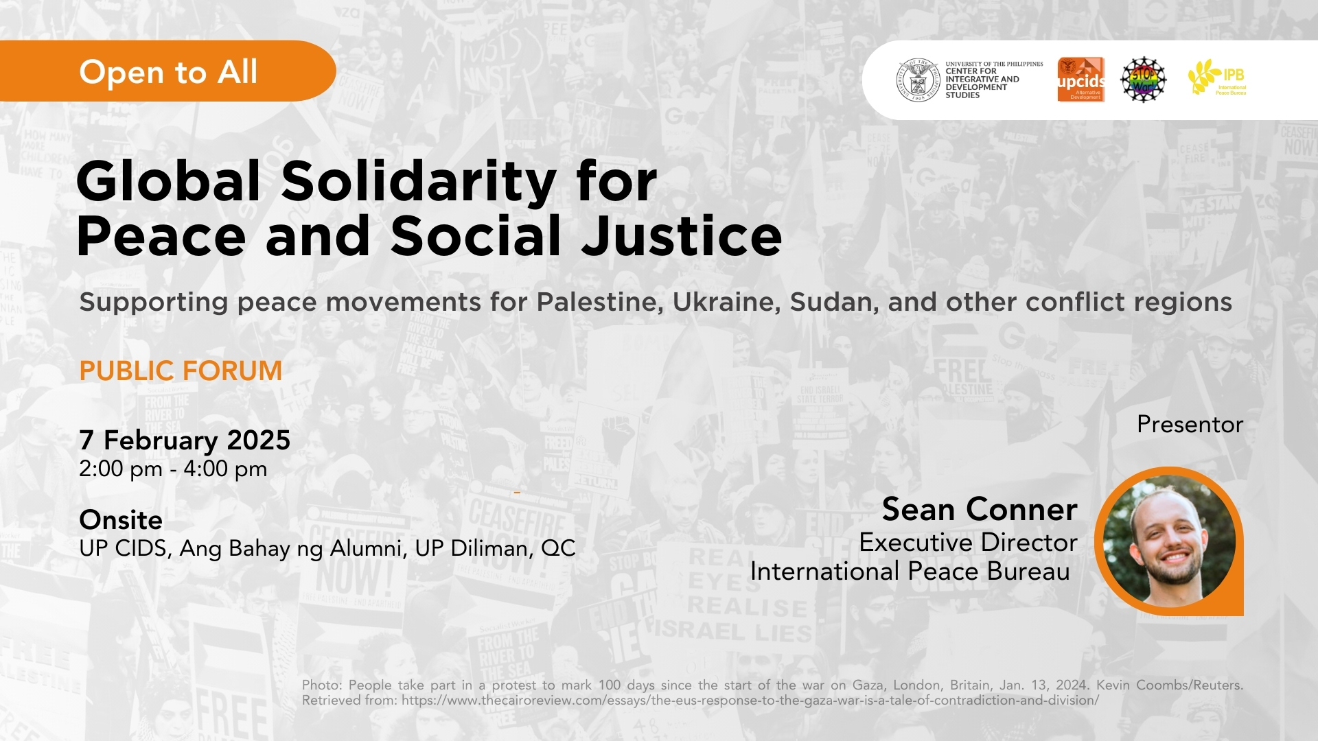 Global Solidarity for Peace and Social Justice: Supporting Peace ...