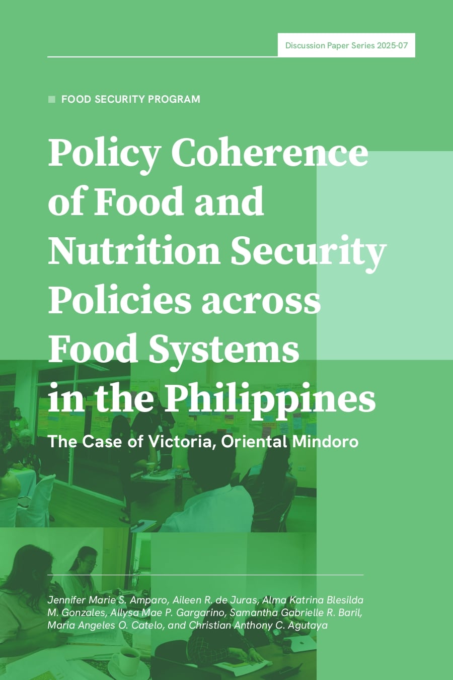 Policy Coherence of Food and Nutrition Security Policies across Food Systems in the Philippines ...