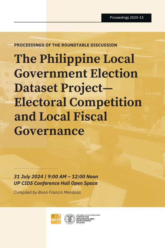 The Philippine Local Government Election Dataset Project—Electoral ...